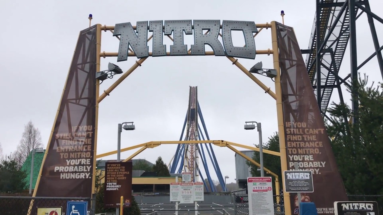 Nitro Six Flags Great Adventure | Front Row POV - YouTube