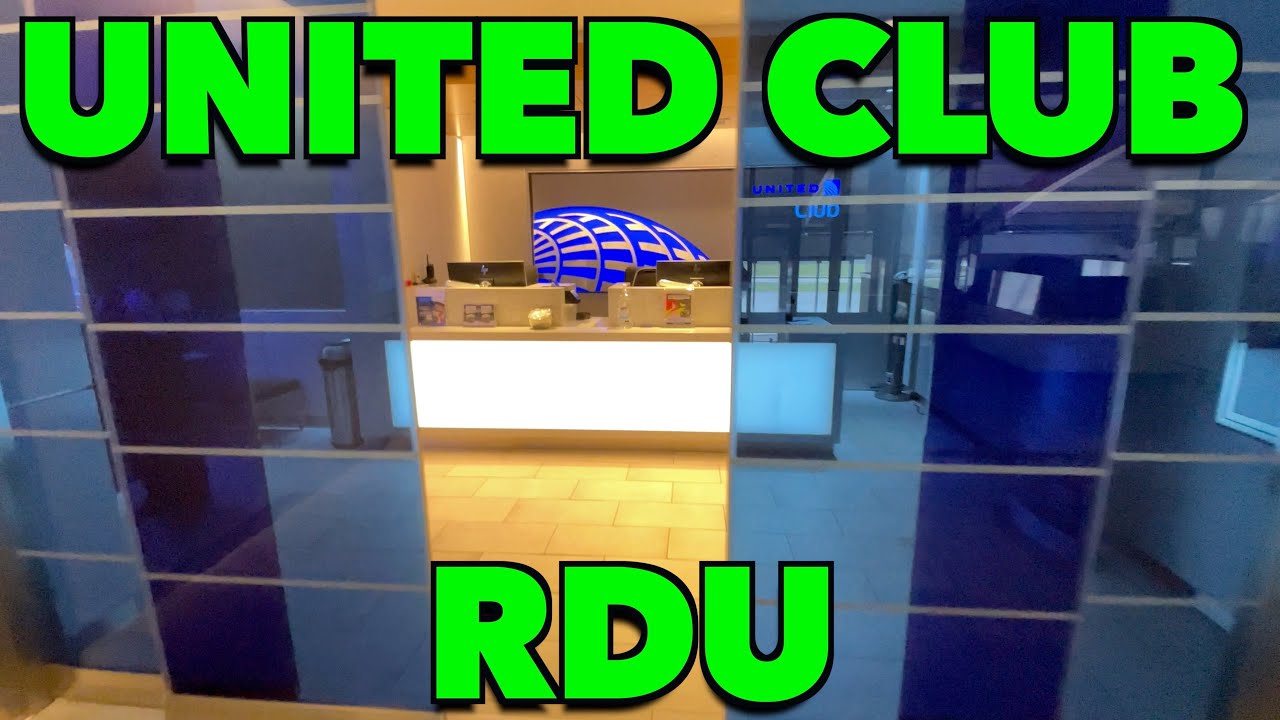 Best Lounge at RDU? | United Club at RDU - YouTube