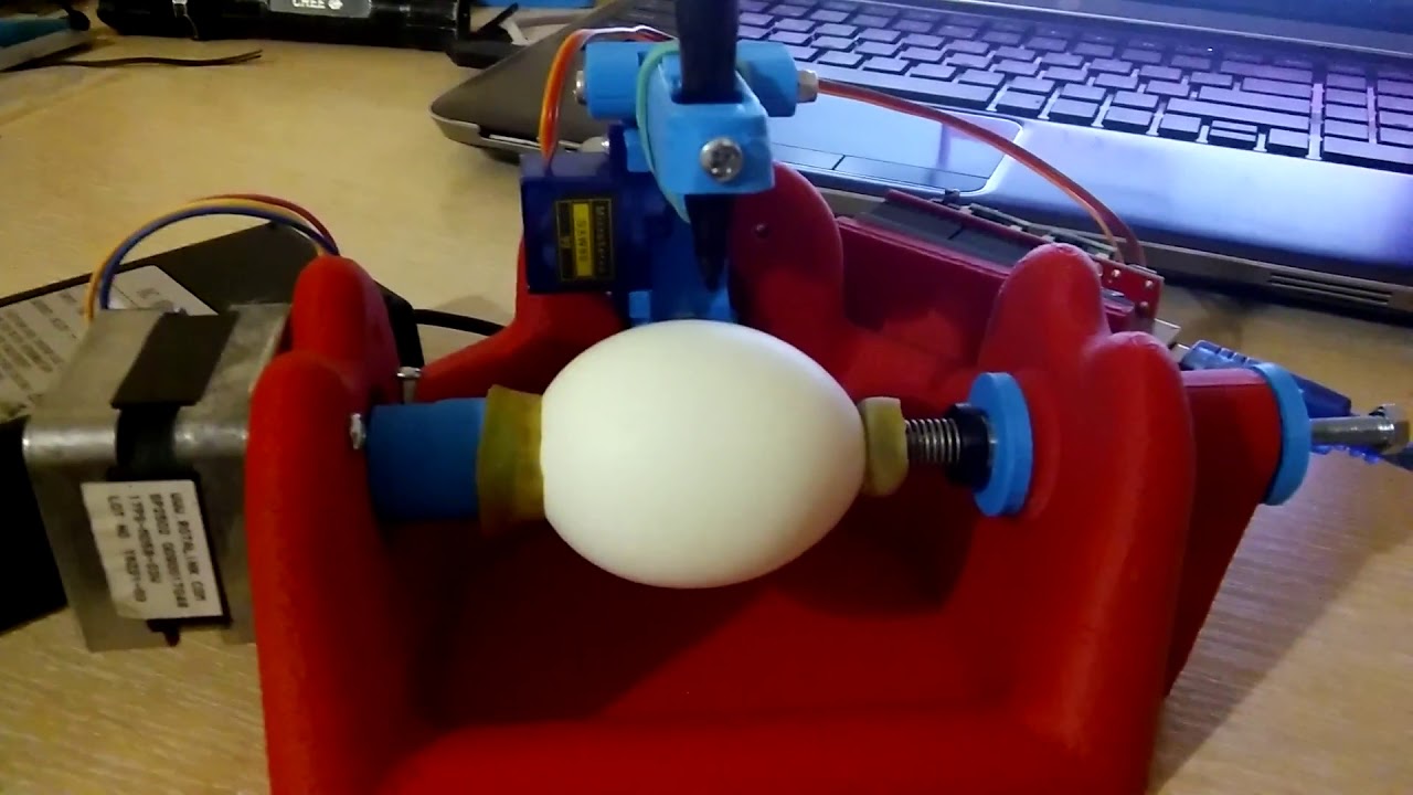 Яйцебот. Eggbot. Первое включение. - YouTube