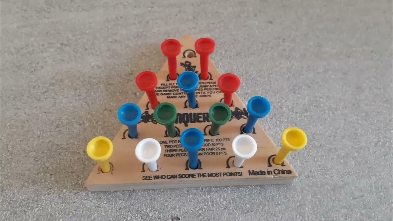 How to solve the peg game - YouTube