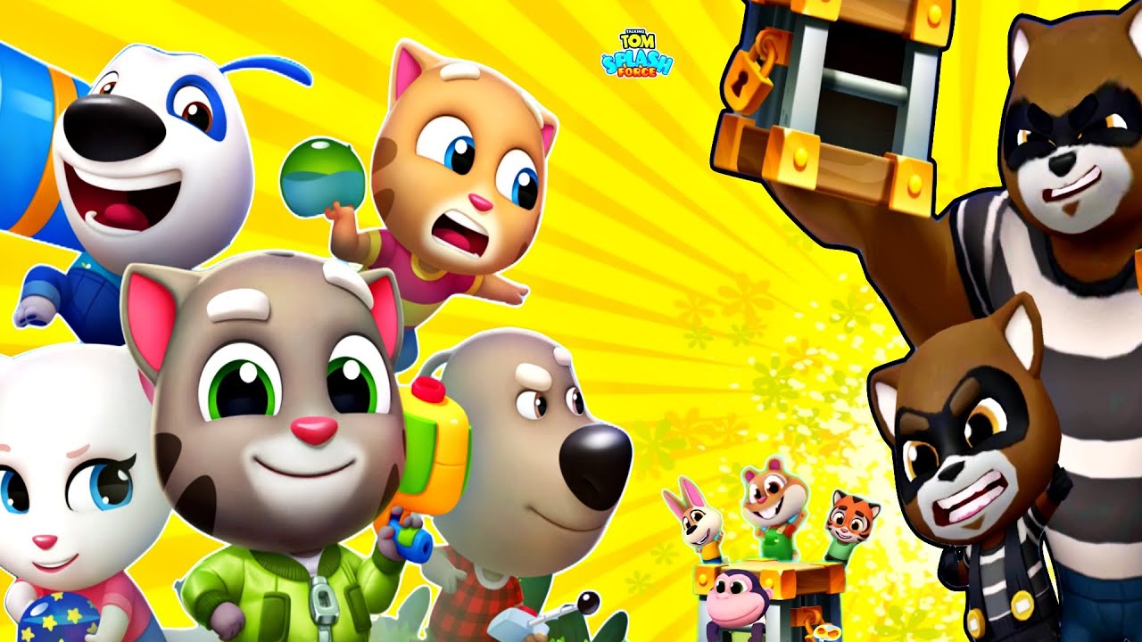 TALKING TOM SPLASH FORCE - full walkthrough - LILU Gameplay (Android ...