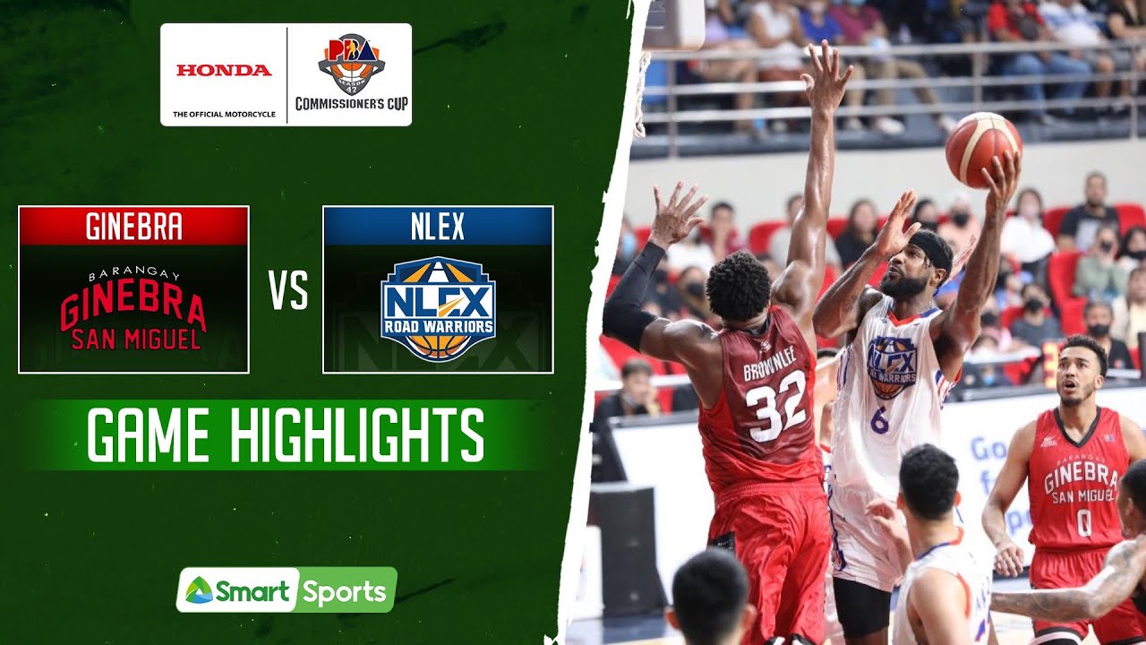 NLEX def BRGY GINEBRA | 47th Season Honda PBA Commissioner's Cup 2022 ...