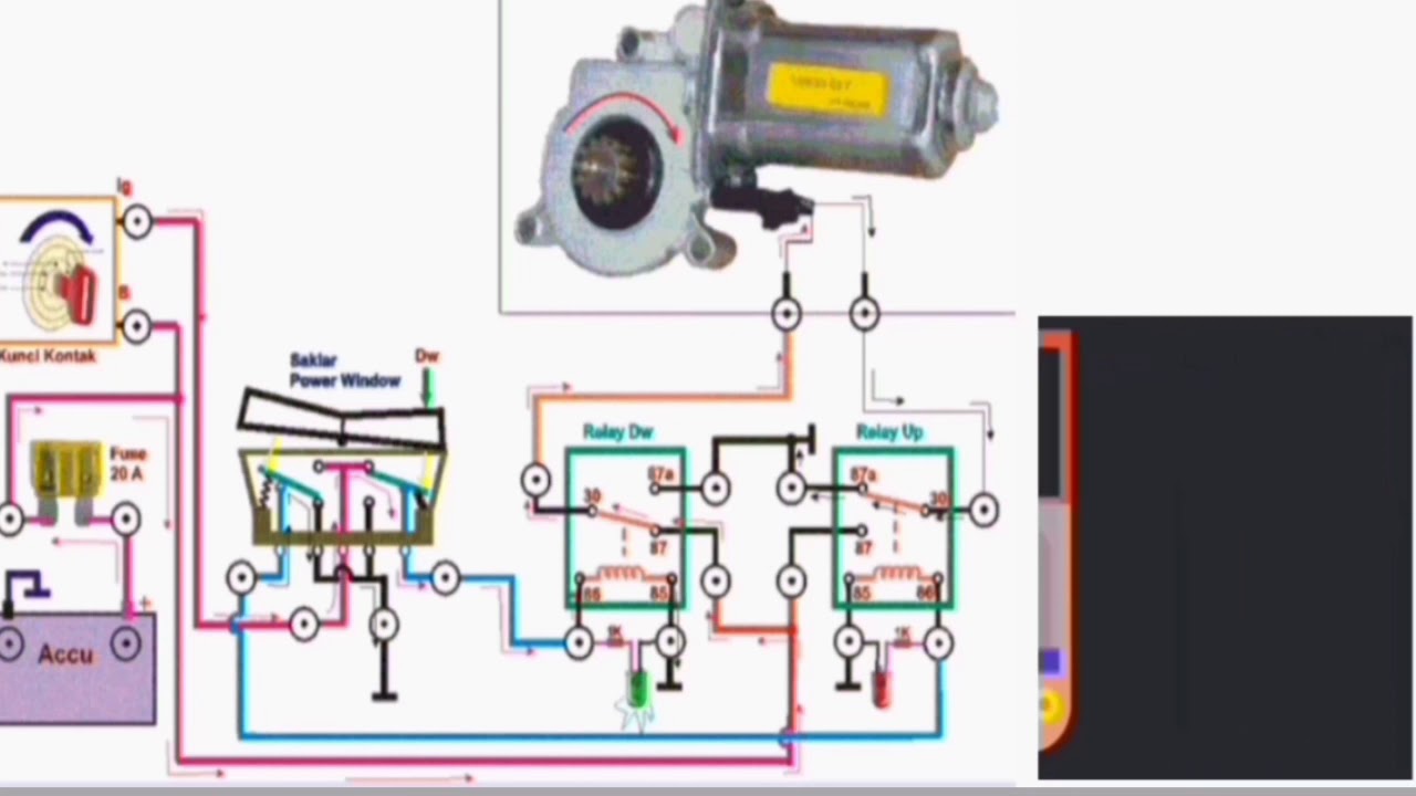 Diagram power window - YouTube