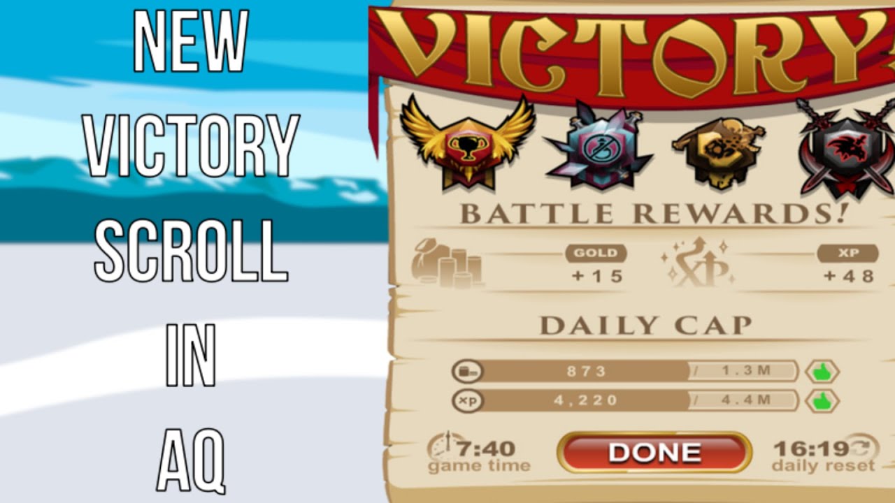 Adventure Quest New Victory Scroll Update - YouTube