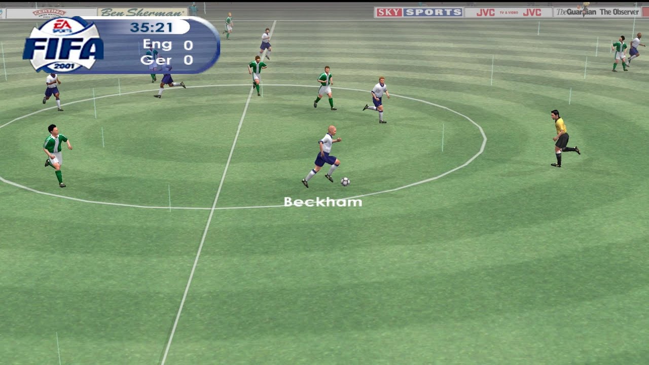 FIFA 2001 PS2 Gameplay - England vs Germany (PlayStation 2) - YouTube