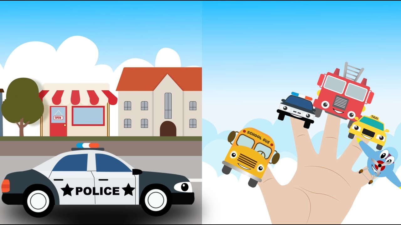 Vehicles Finger Family | Nursery Rhymes & Kids Songs - YouTube