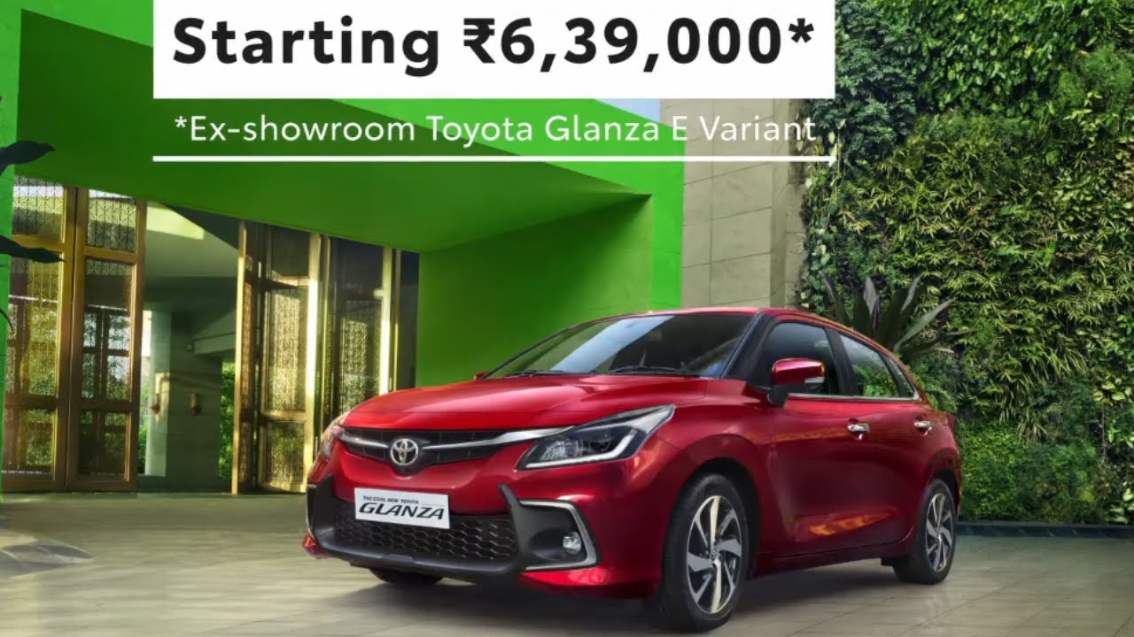 2022 Toyota Glanza Gets 4 Four Variants & 5 Colors - YouTube