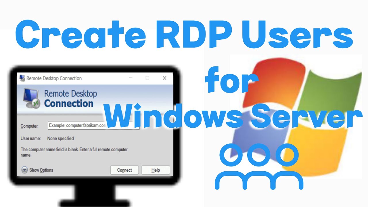 How To Create An Rdp User For Windows Server Youtube