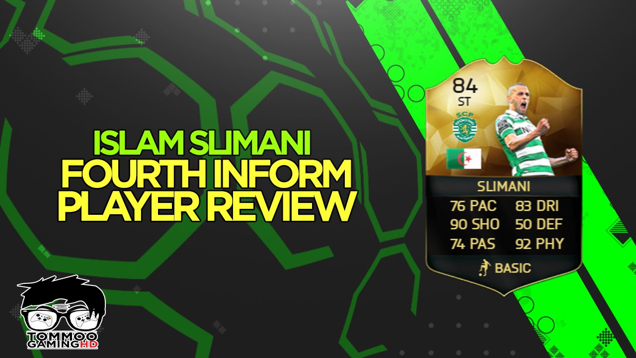 FIFA 16 4TH INFORM SLIMANI PLAYER REVIEW - YouTube