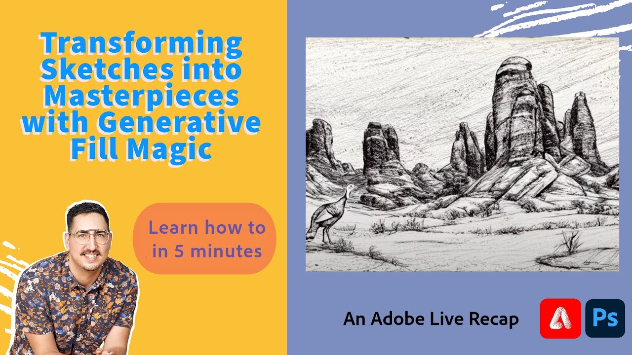 Transform Sketches into Stunning Art with Generative Fill and Adobe ...