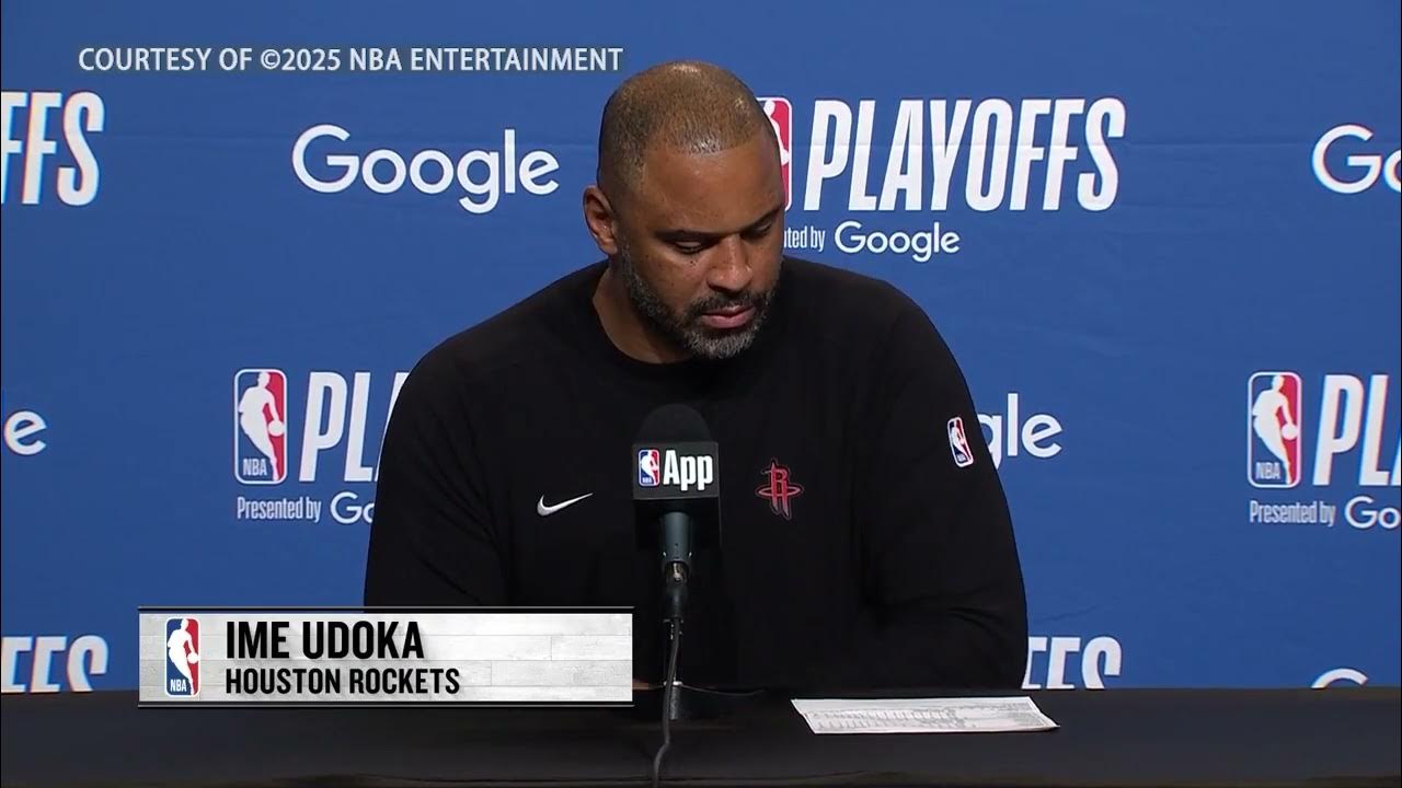 Ime Udoka SENDS BLUNT MESSAGE after Rockets Game 4 LOSS against Warriors - YouTube