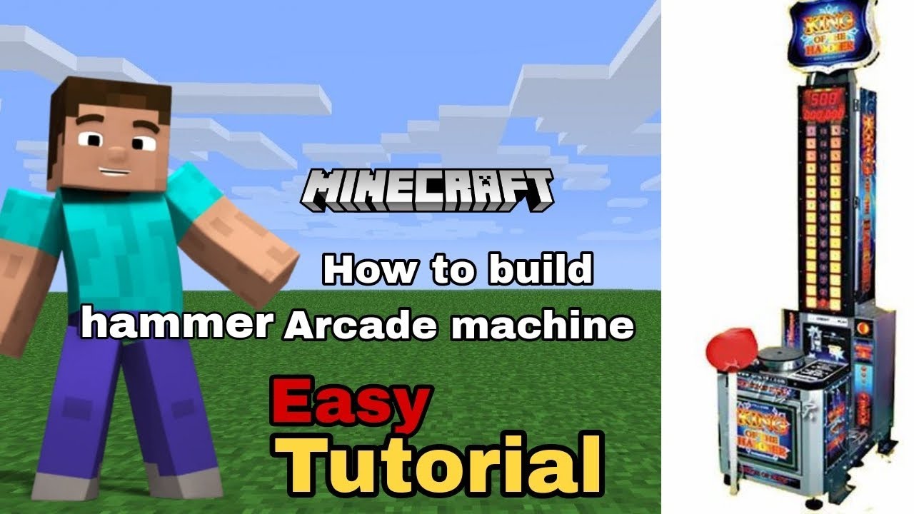 How to build hammer arcade machine in Minecraft || Easy Tutorial ...