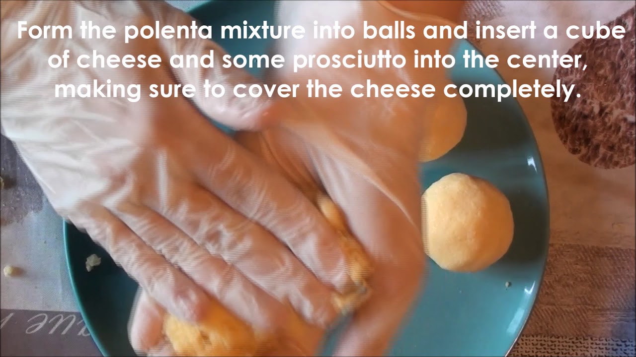 Crispy fried Polenta Balls - YouTube