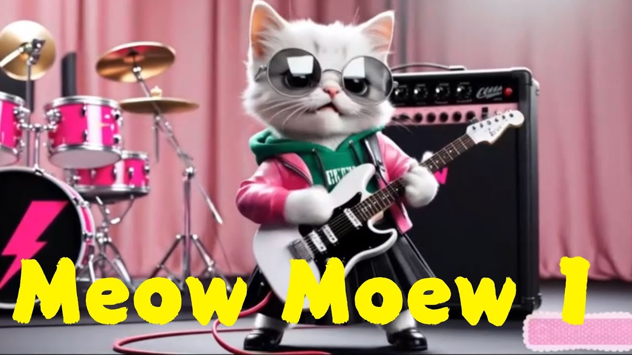 Happy Cat Meow Meow song 1😄CAT DANCE AND SING GOOD! ROSÉ & Bruno Mars ...