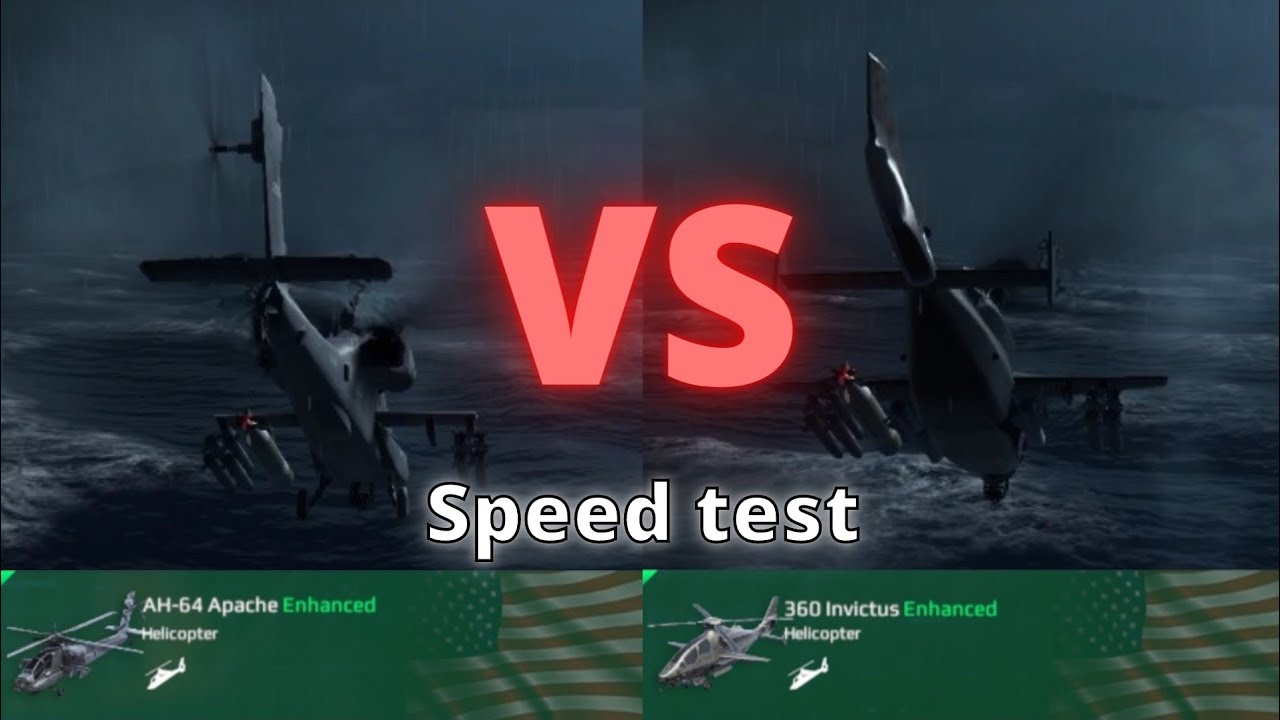 AH-64 Apache vs 360 Invictus Speed test Modern Warship - YouTube