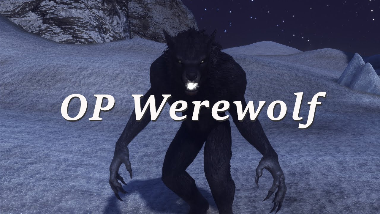 OP Werewolf Build Shreds Bosses - Skyrim - Legendary - Growl - YouTube