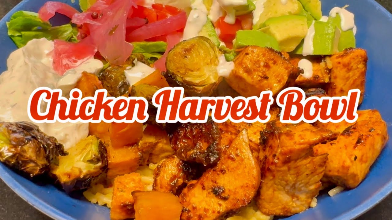 Chicken Harvest Bowl - Flower Child Menu Inspired! - YouTube