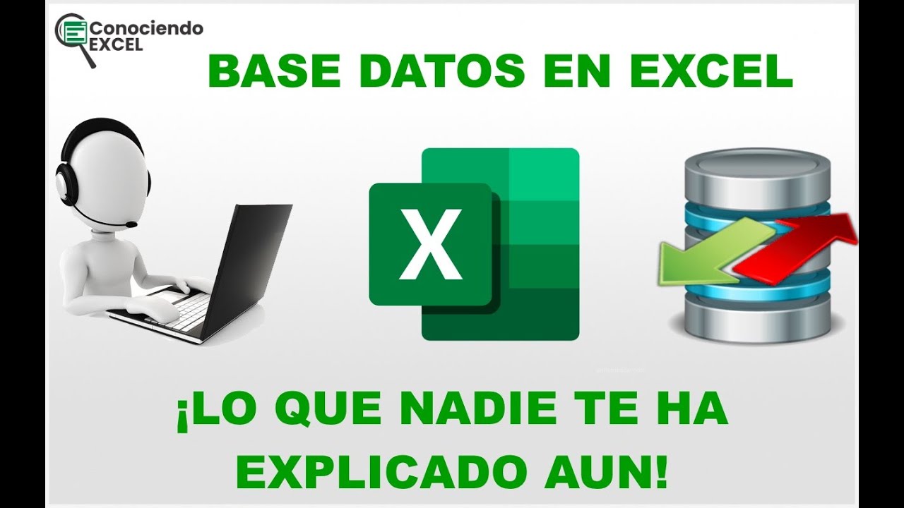Como hacer una BASE DE DATOS en Excel - YouTube