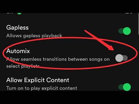 How to on automix in Spotify, Spotify me automix kaise on kare - YouTube