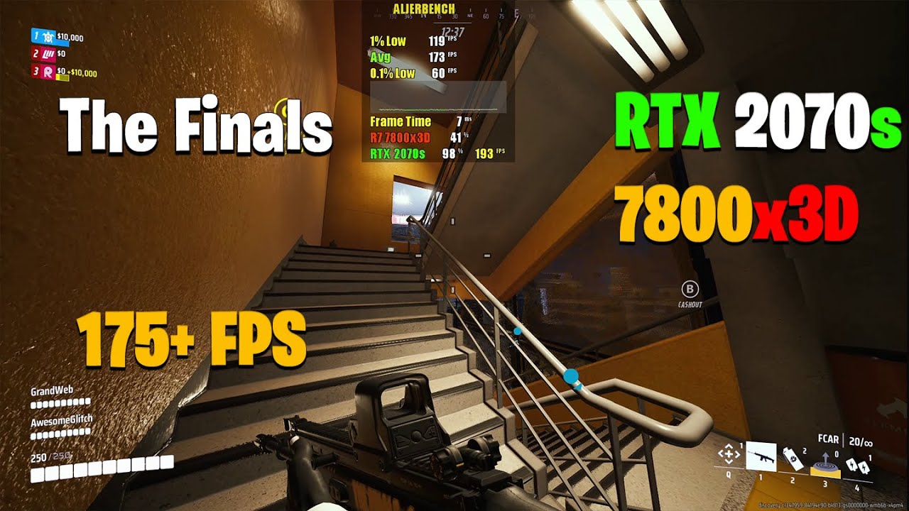 RTX 2070s - The Finals | 7800X3D - Competitive Settings Low - YouTube