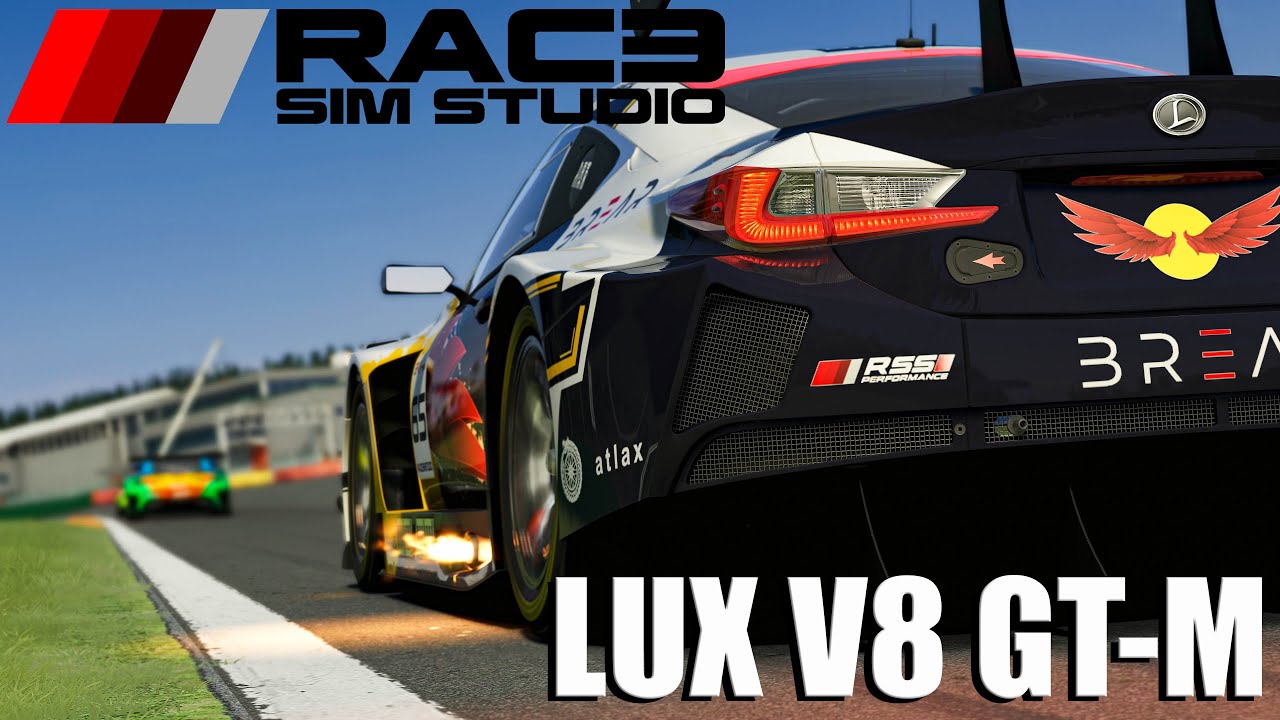 Race Sim Studio | Lux V8 GT-M (Lexus GT3) Assetto Corsa Mod - YouTube