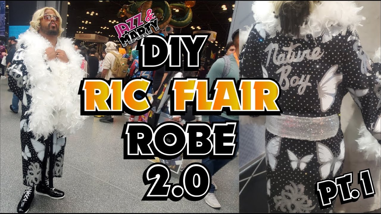 DIY Ric Flair Robe 2.0! 100% No Sew!! - YouTube