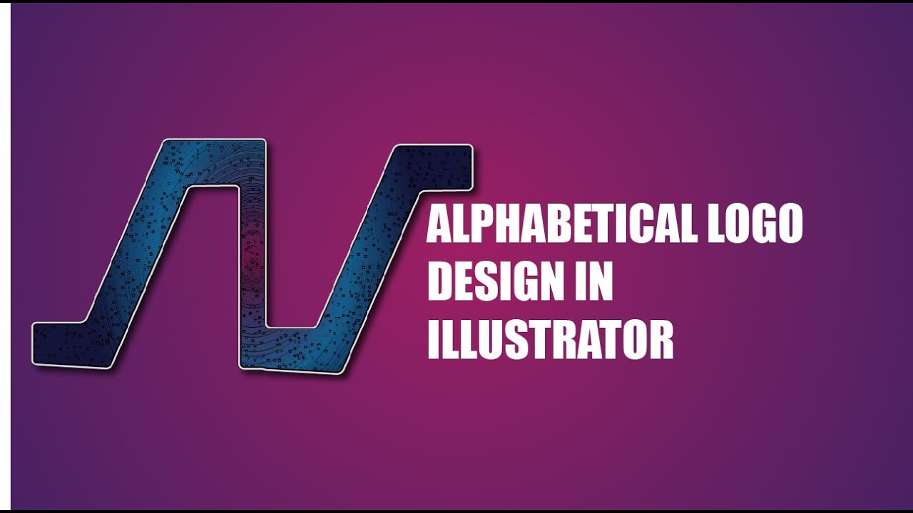 ALPHABETICAL LOGO DESIGN LETTER N IN ILLUSTRATOR CC - YouTube