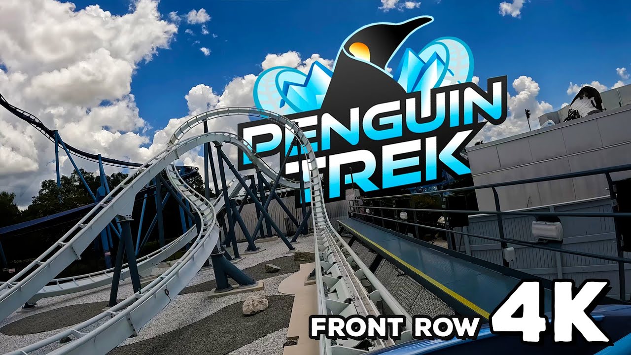 POV: ALL NEW Penguin Trek (Front Row) at Seaworld Orlando 2024 4K 30FPS ...