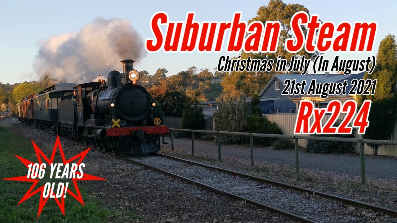 Steamrangers Xmas in July in August, Heritage Steam Loco Rx224 - YouTube