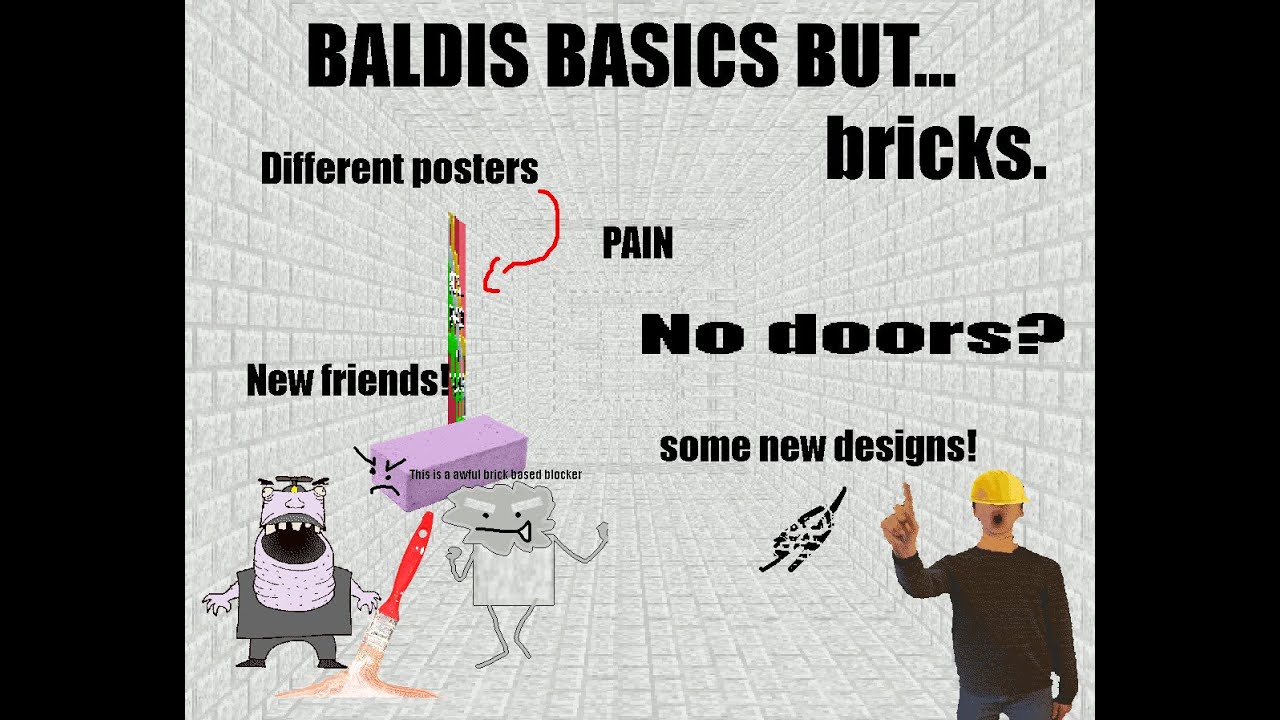 Baldi's Basics Plus BRICK EDITION! - YouTube