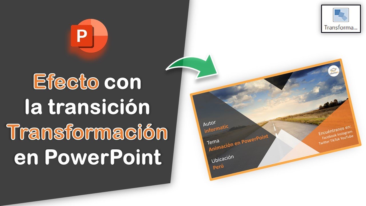Como crear diapositivas animadas con la transición Transformación en ...