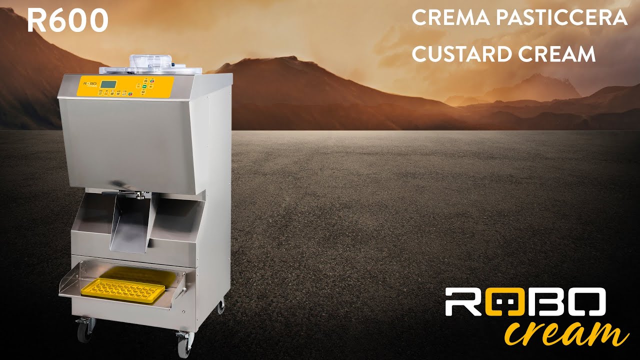 ROBOcream R600 - R60 - Crema Pasticcera / Custard Cream - YouTube