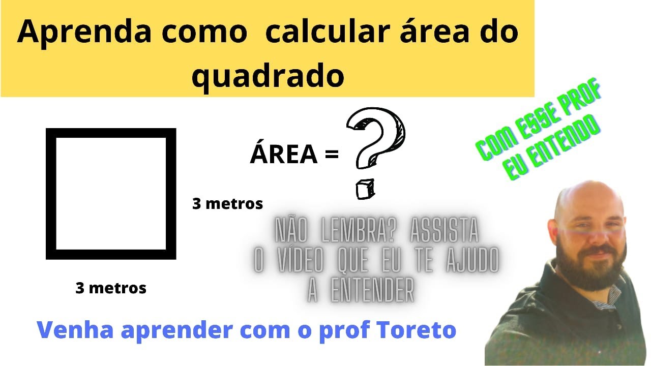 Como calcular área de um quadrado - YouTube