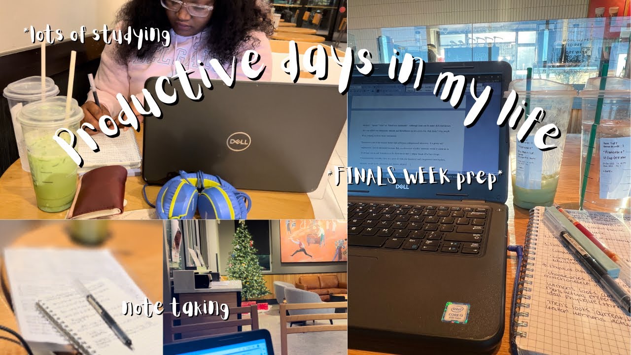 STUDY VLOG| realistic college FINALS| last minute assignments, coffee ...
