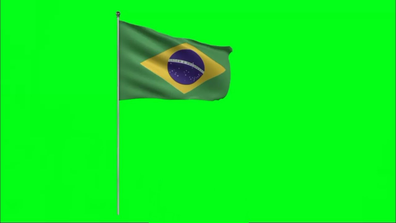 Brazil flag green screen.Brazil flag.(no copyright) - YouTube