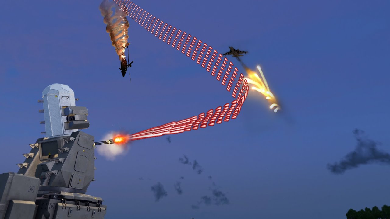 Watch How C-RAM Destroys Fighter Jet and Helicopter in Epic Air Defense ...