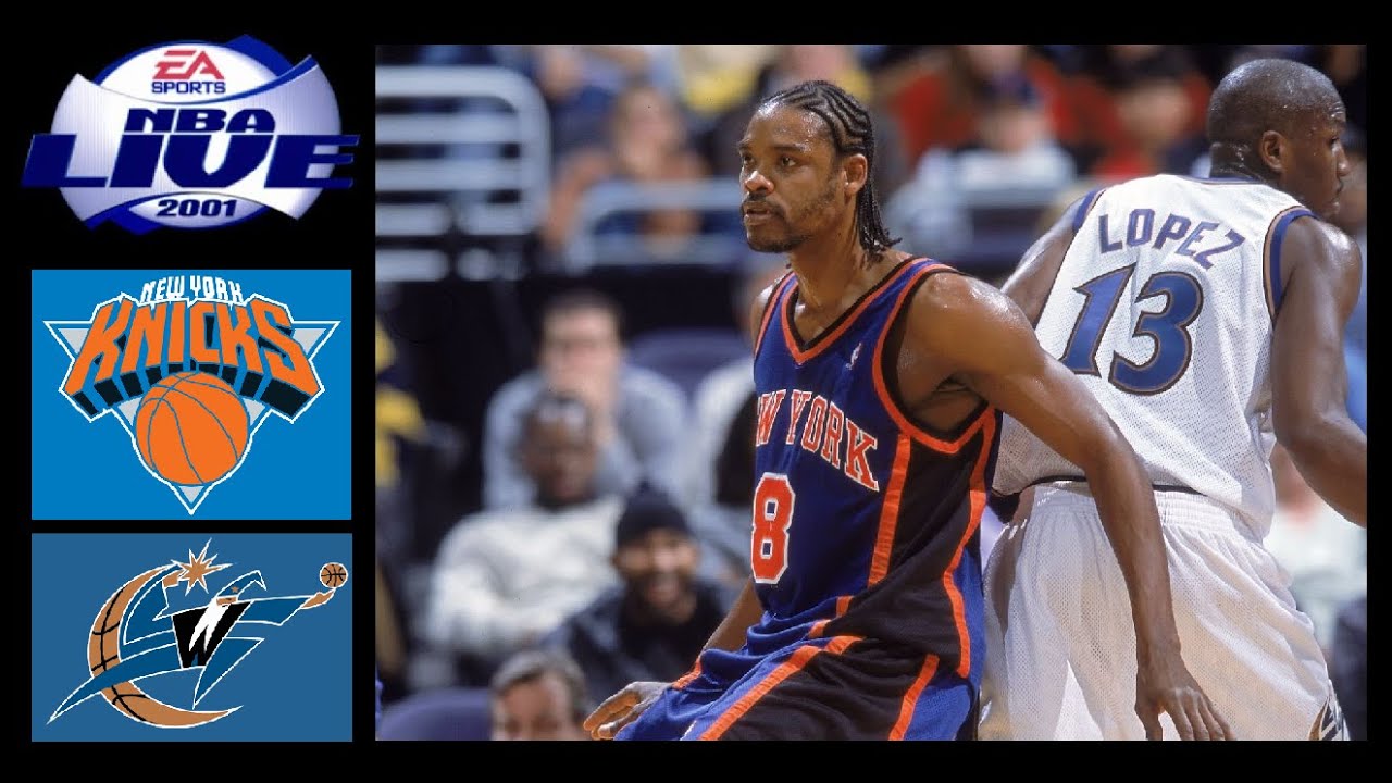 Knicks vs Wizards - NBA Live 2001 - YouTube