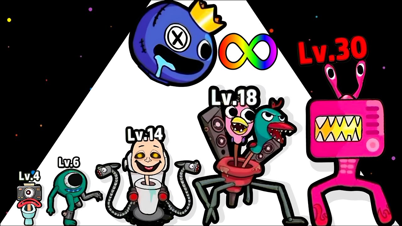 Monster Evolution & Survival game in MAX LEVEL ⭐ Merge Simulator ...