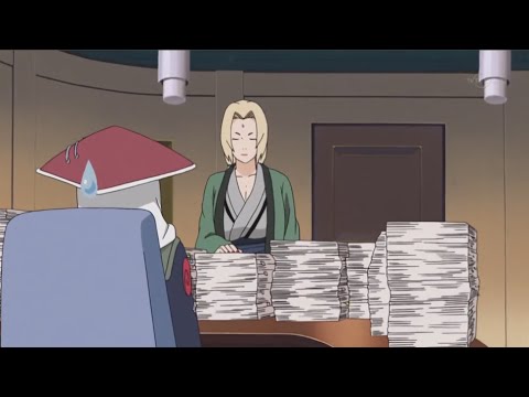 Tsunade le Entrega su Puesto de Hokage a Kakashi