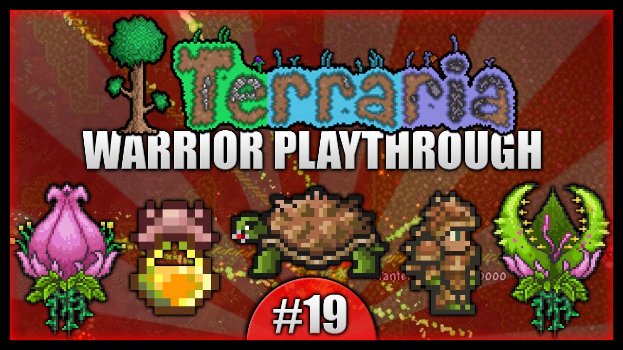 Let's Play Terraria 1.2.4 || Warrior Class Playthrough || Turtle Armour ...