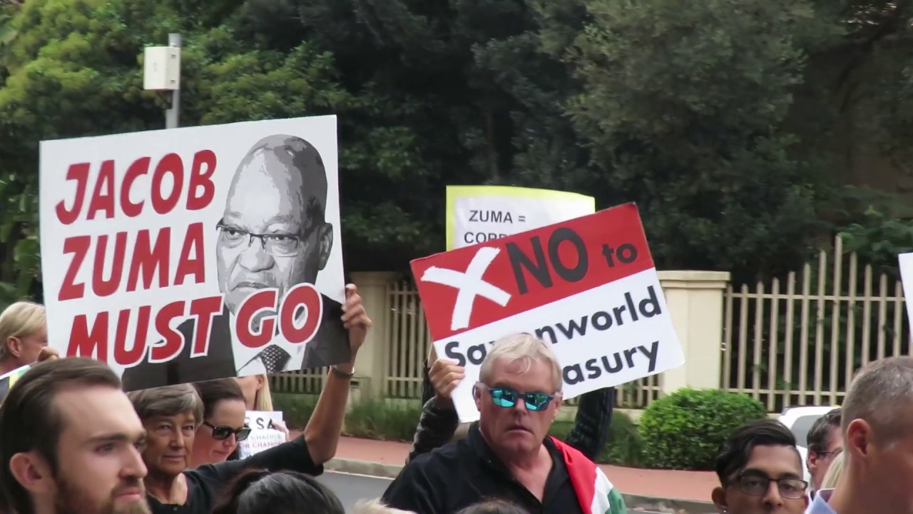 Zuma Must Fall March Sandton - YouTube
