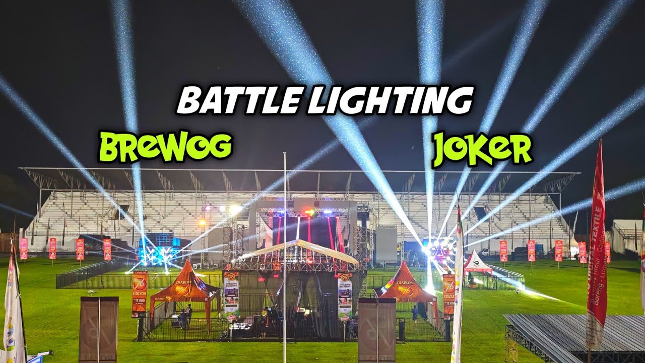 Battle Lighting BREWOG X JOKER,,Sound Panggung Mulai Pemanasan - YouTube