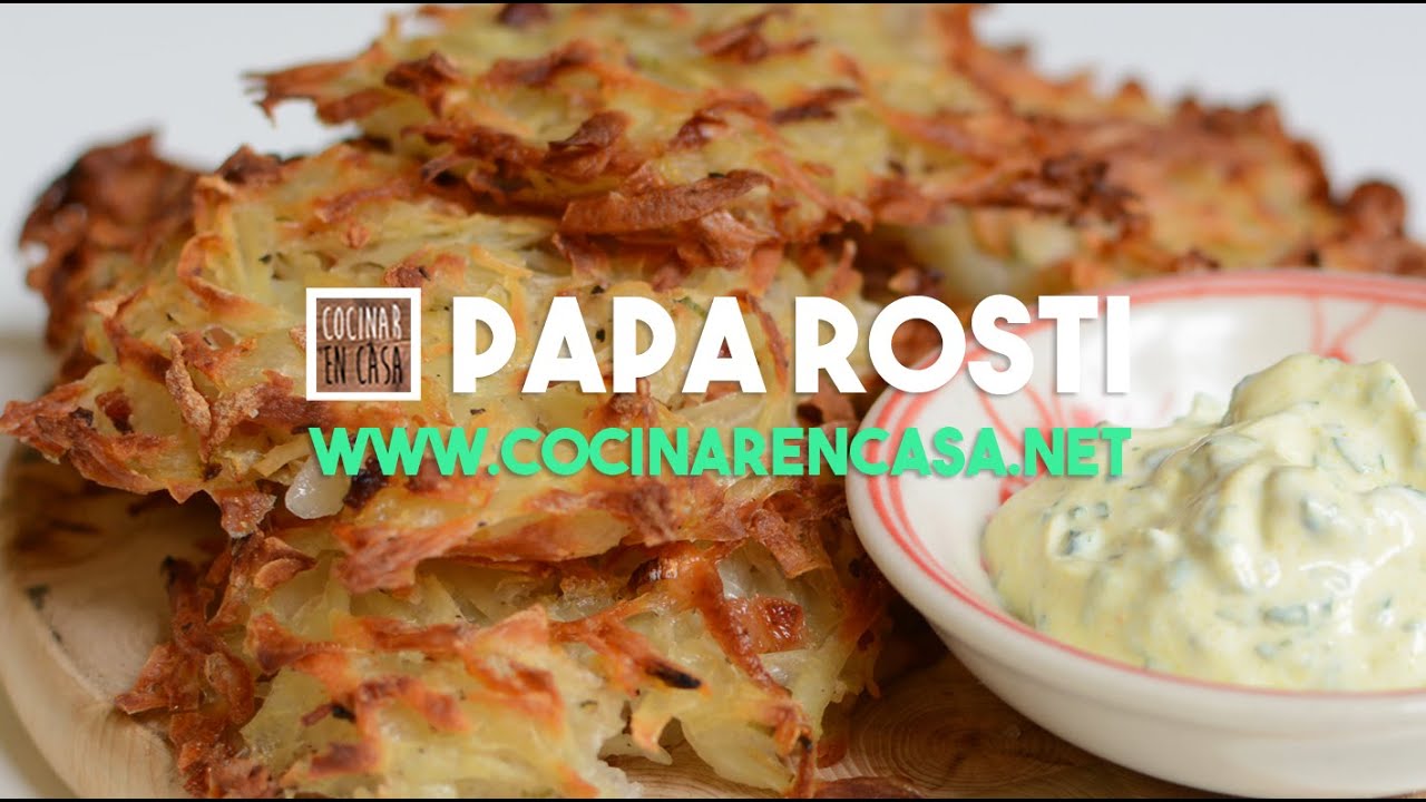 Papa Rosti al Horno con Panceta y Cebolla de Verdeo - YouTube