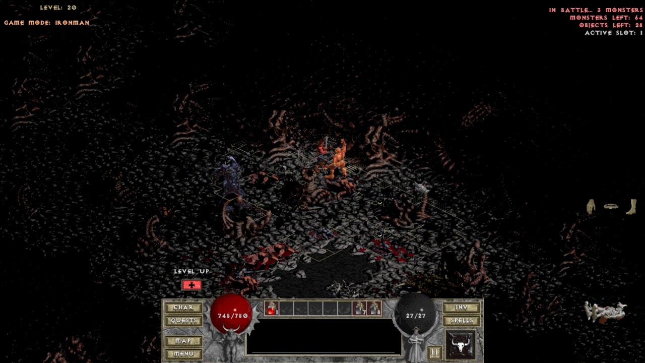 Diablo 1 - The Hell 2 - Defiler - Horror - Ironman - YouTube