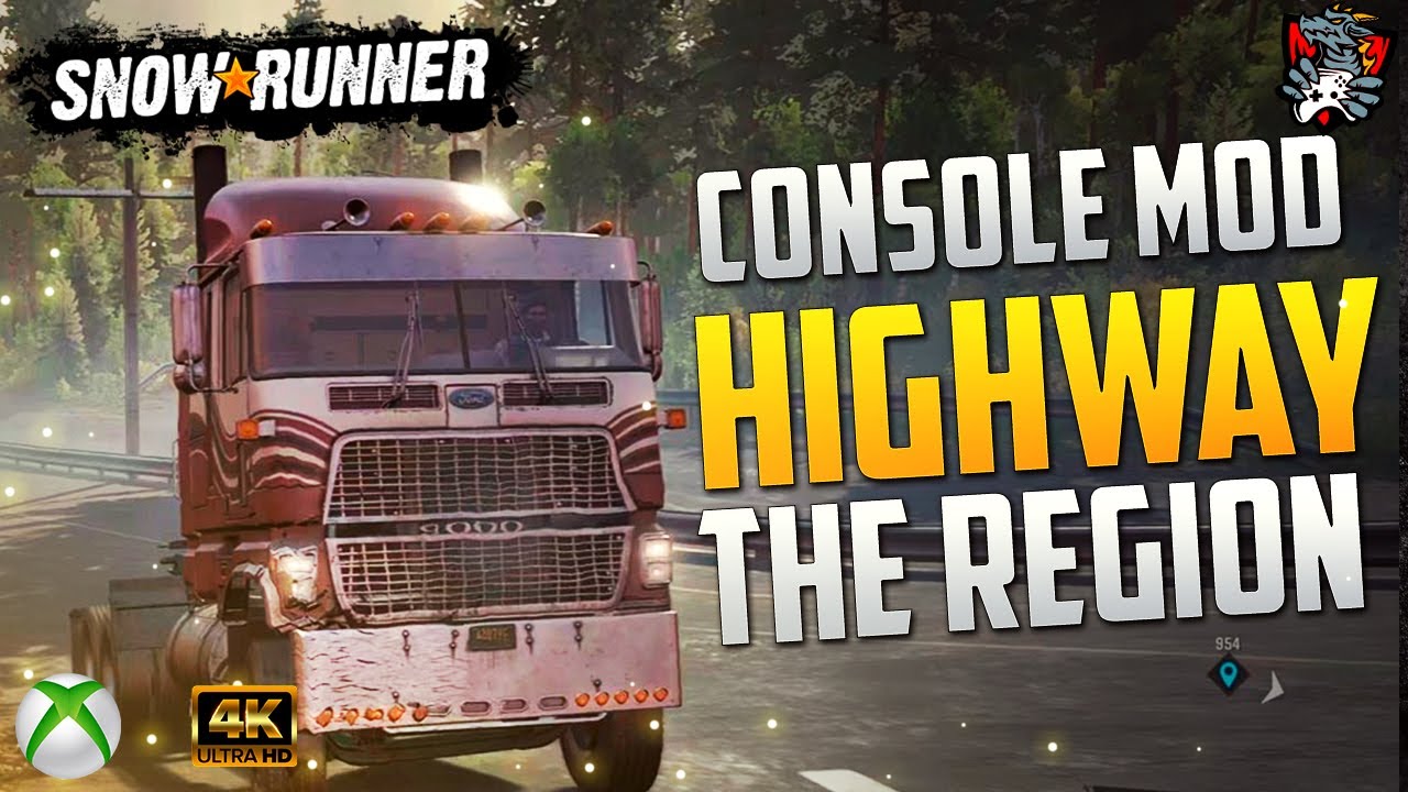 HIGHWAY HAULIN THE REGION SNOWRUNNER CONSOLE MOD - YouTube
