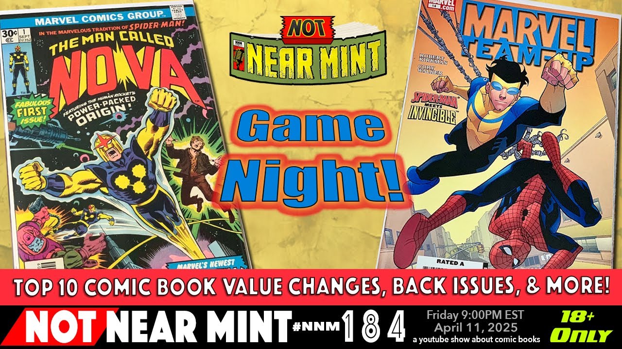 Not Near Mint 184: Top 10 Comic Book Value Changes & Game Night! #comicbooks #top10 #comics # ...
