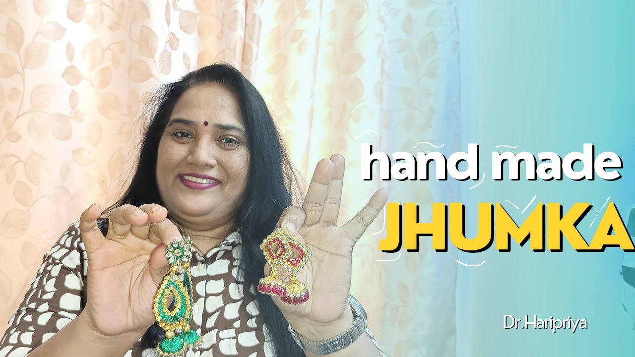 DIY Jhumka Earrings: Easy Handmade Gifts for Your Loved Ones! - YouTube