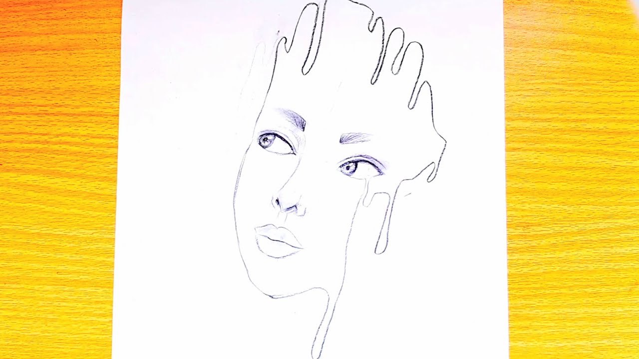 Abstract Drawing Girl || Draw Girl Step by Step - YouTube