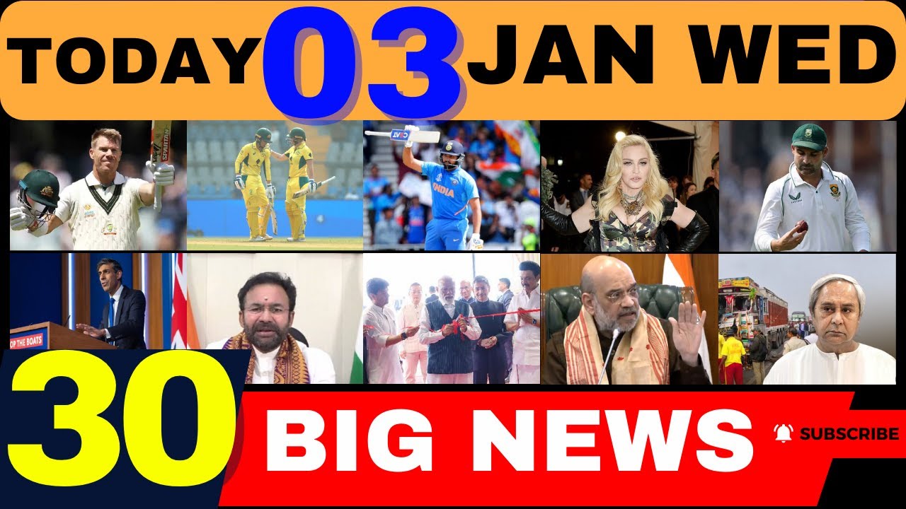 03 January 2024 Morning Big Breaking News || Morning Headlines Today ...