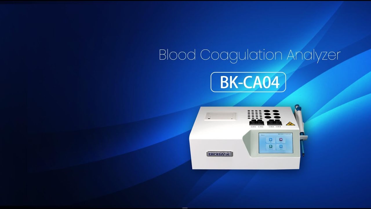 BIOBASE Blood Coagulation Analyzer BK-CA04 - YouTube